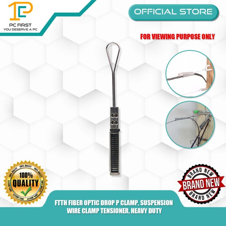 FTTH FIBER OPTIC DROP P CLAMP, SUSPENSION WIRE CLAMP TENSIONER, HEAVY ...