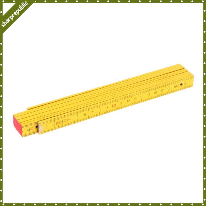 sharprepublic Folding Meter Stick Folding Wood Rule for Engineers ...
