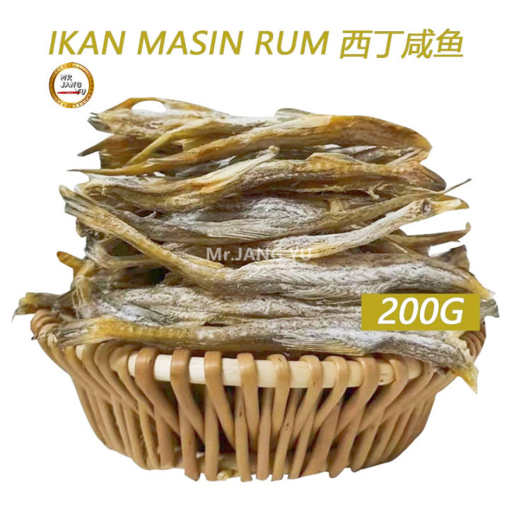 Mr.JANG YU Ikan Masin Rumi 200g Salted Fish 西丁咸鱼 Dried Sardine and ...