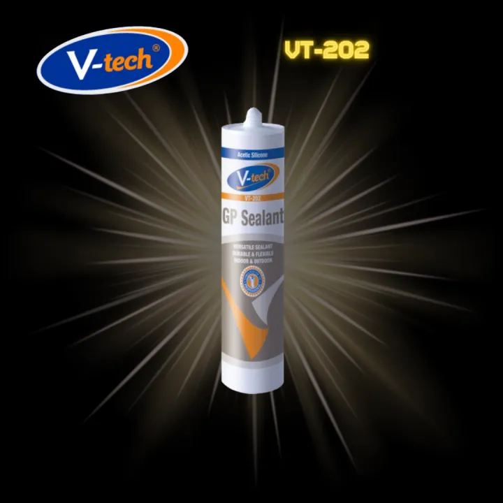 VTech VT-202 GP Sealant Clear Silicone Sealant 230ML | Lazada