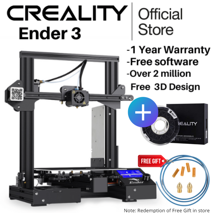 Official Creality Ender 3 3D Printer 220x220x250mm | Lazada Singapore
