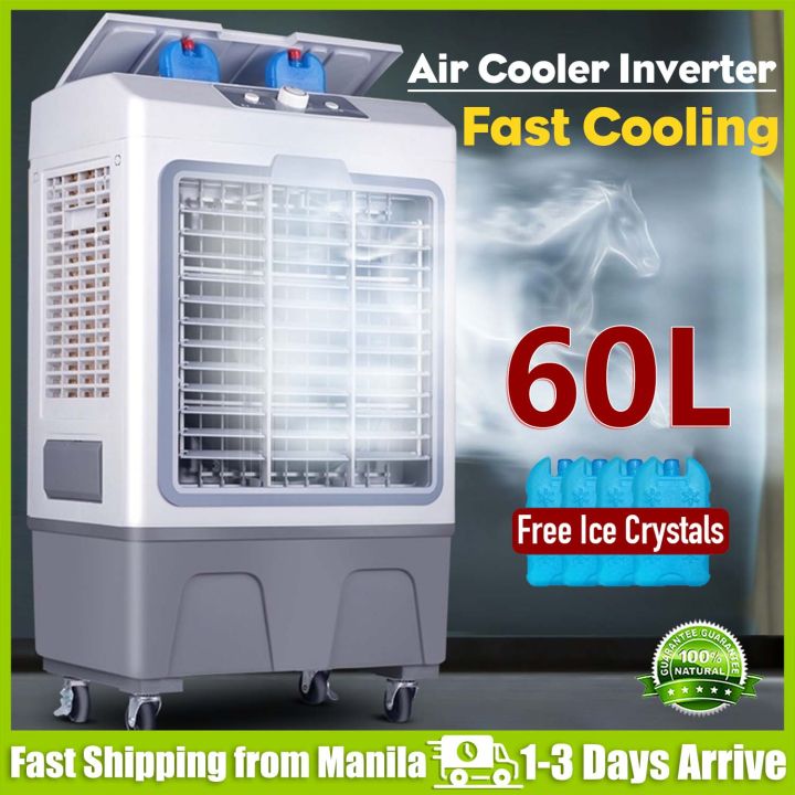 Air Cooler Fans Heavy Duty 60L Water Tank Air Conditioning Fan Electric ...