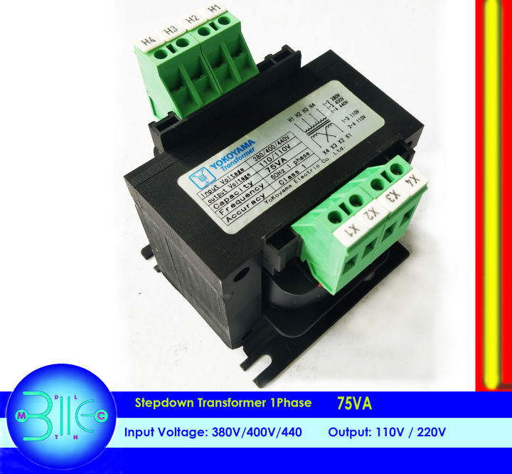 75VA Yokoyama Industrial Control Transformer Rating Capacity: 75VA, Primary Voltage: 380VAC ...