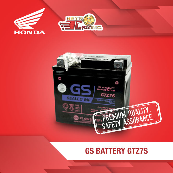 GS Battery GTZ7S for ALL 125 & 160 scooters, BeAT FI Premium, Winner X ...