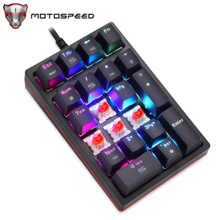 Programmable Keypad For Pc MOTOSPEED K24 Mechanical Numeric Keypad User ...