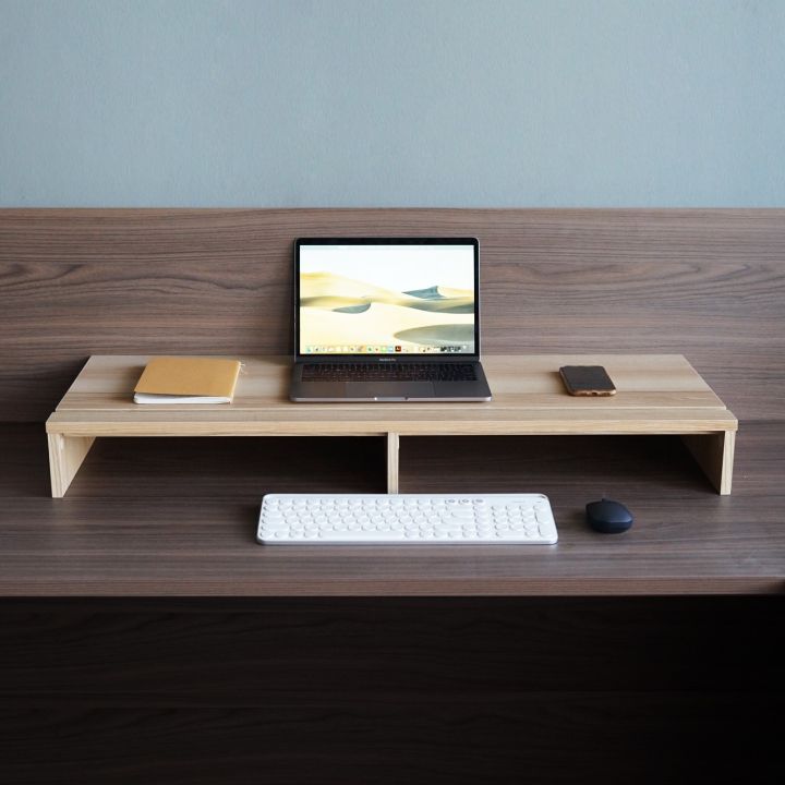 Inhome Furniture ชั้นวางจอคอมไม้ W100xD37.6xH11.5 cm รุ่น MS-1001 แท่น ...