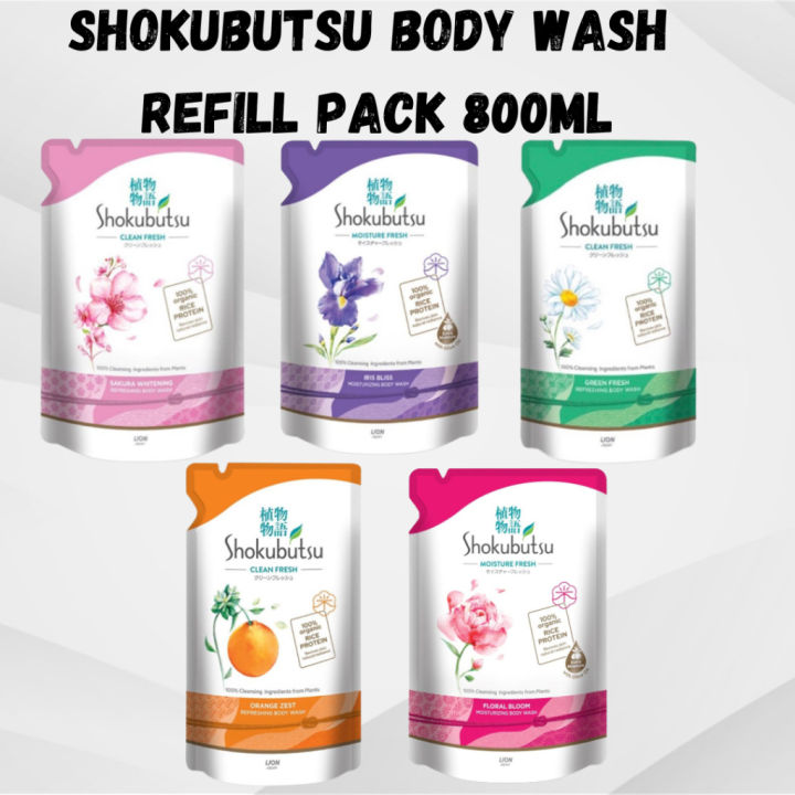 SHOKUBUTSU BODY WASH REFILL PACK 800G | Lazada
