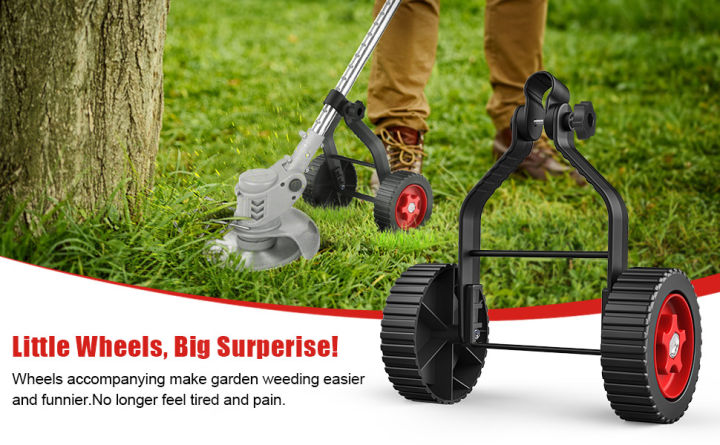 Adjustable Angle Grass Trimmer Support Wheels Universal Electric Brush ...