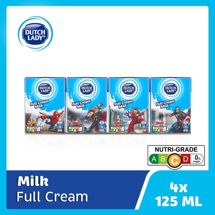Dutch Lady Marvel Milky Full Cream UHT Milk 4 x 125ml | Lazada Singapore