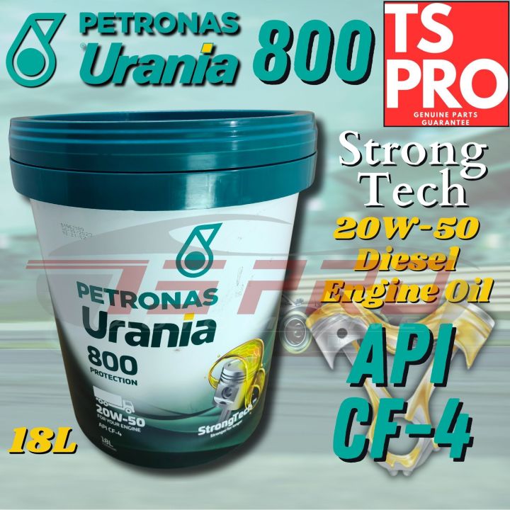 Petronas Urania 800 CF-4 20W-50 Mineral 18L Genuine Engine Oil Enjin ...