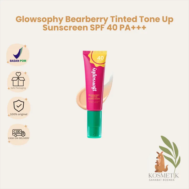 GLOWSOPHY BEARBERRY TINTED TONE UP SUNSCREEN SPF40 PA++++ ORIGINAL ...
