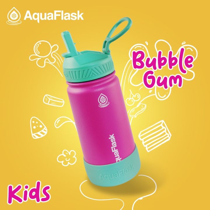 Aquaflask 14oz Kids Collection Limited Edition with Silicon Boot Aqua ...