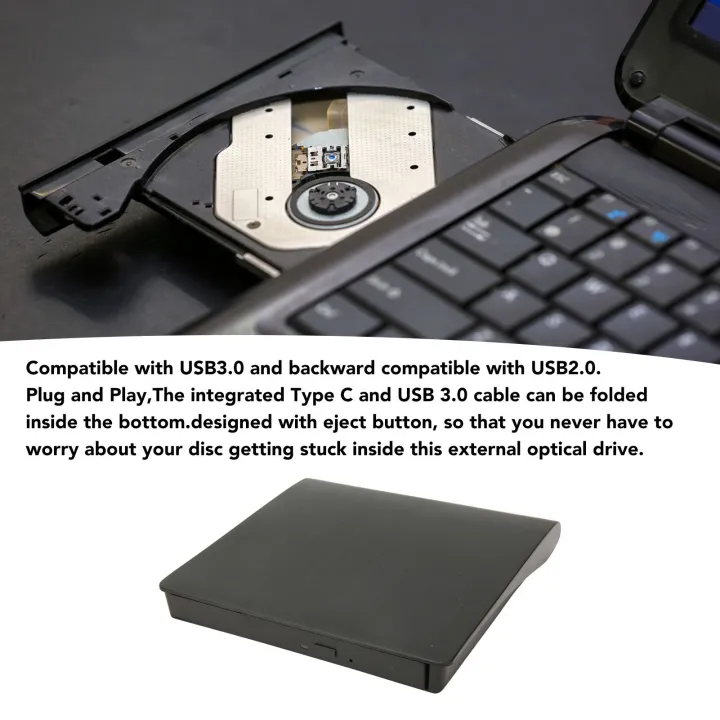 External DVD Drive Enclosure Optical Drive Enclosure Kit Plug and Play ...