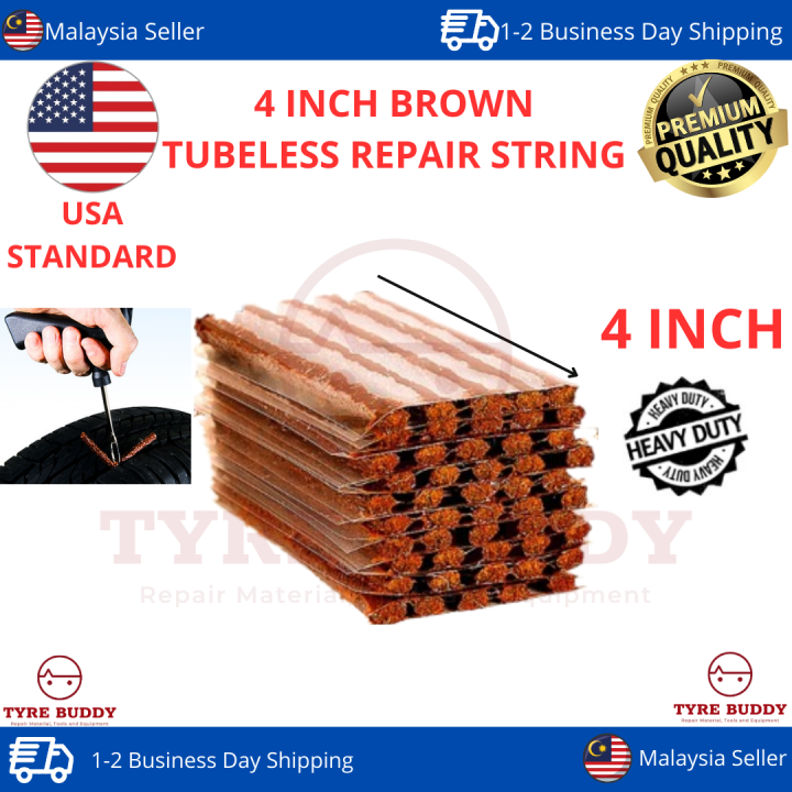 Tali Pembaikan Tusukan Tayar Tanpa Tiub Coklat 4 Inci & 8 Inci ...
