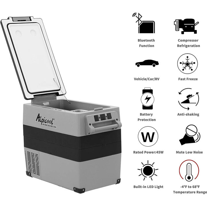 Kulkas Mobil Mini Portable Kapasitas 55 Liter Dapat Befungsi Sebagai ...