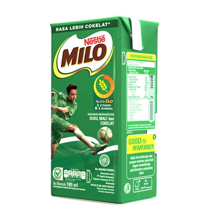 Susu Milo Active-GO UHT 180ml | Lazada Indonesia