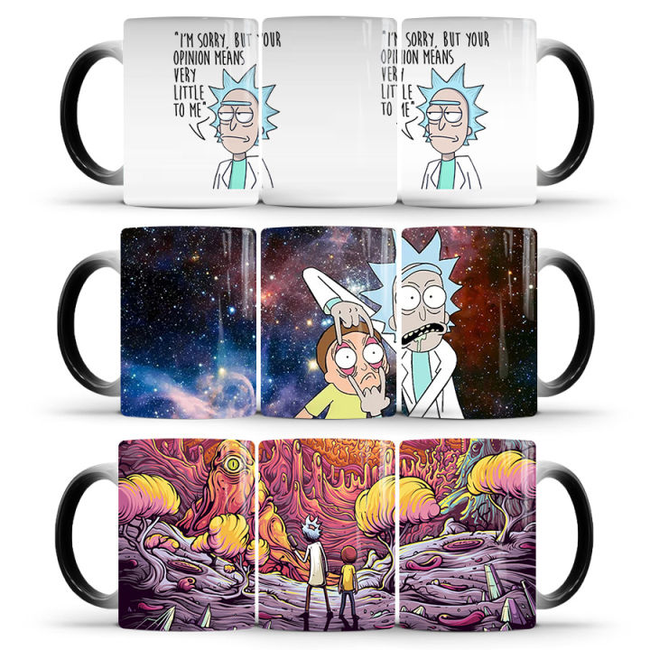 Rick và morty của Cốc đổi màu gốm nhiệt TV cốc đựng nước và cà phê ...
