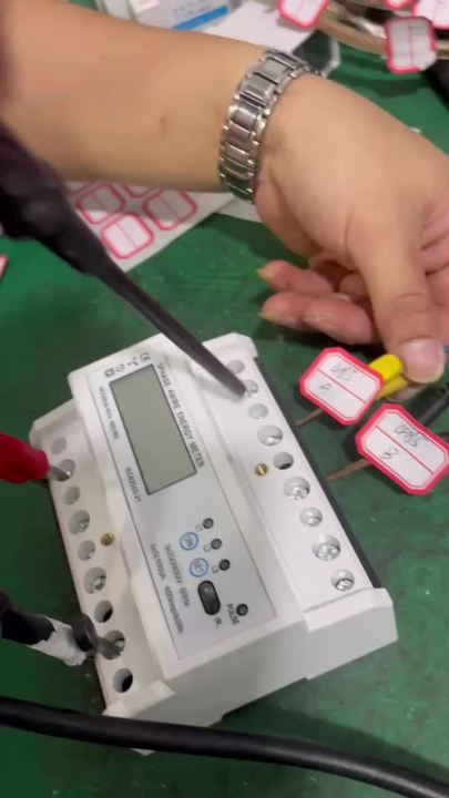 RS485 Din Rail Electric Three Phase Energy Meter Power Consumption kWh ...