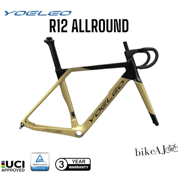 frameset Roadbike Carbon Yoeleo R12 - Gold Apache, size 50 | Lazada Indonesia