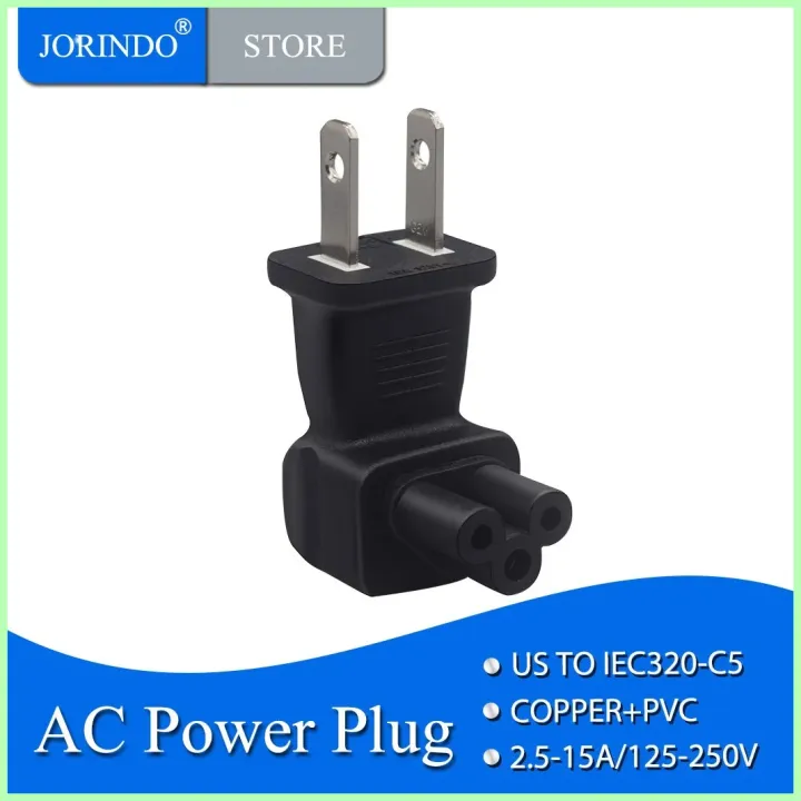 [KRV SKLS YLP 105] JORINDO 90 degrees US to C5 power plug power line ...