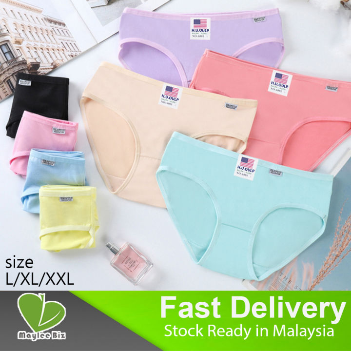 High Quality Women Girls Panties Candy Color Underwear Simple Briefs ...