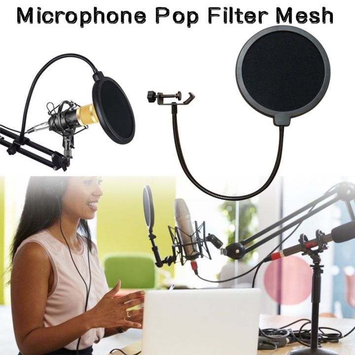 Professional Microphone Pop Filter Double Mesh | Lazada PH