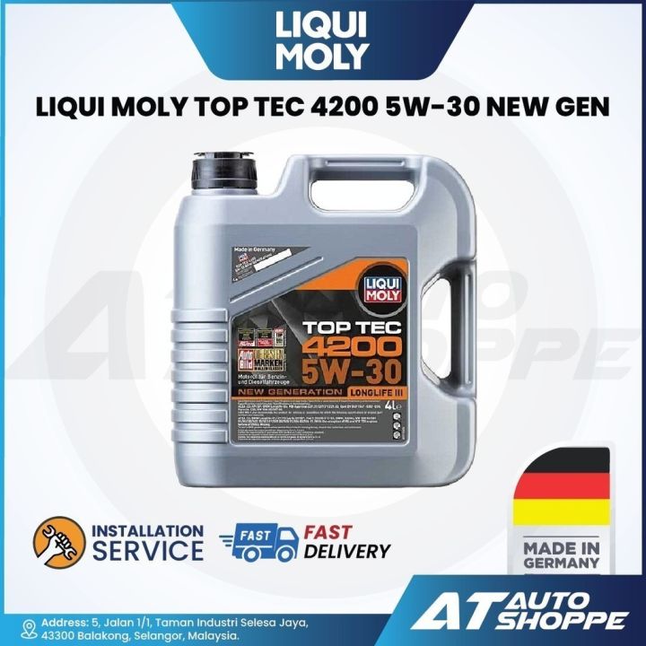 Liqui Moly Top Tec 4200 5W-30 (4L) Engine Oil Lubricant | Lazada