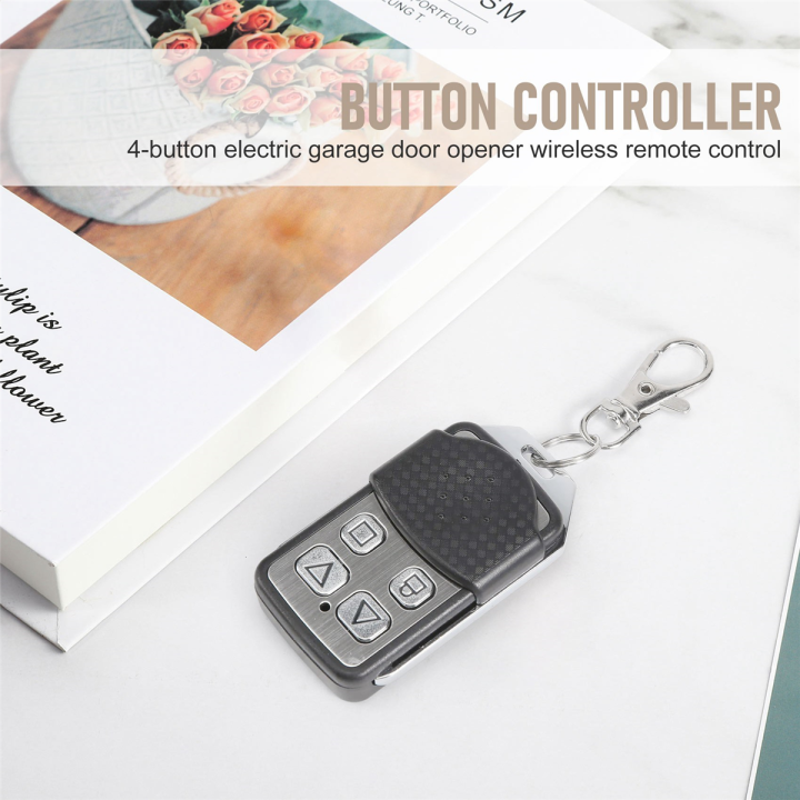 4 Button Electric Garage Door Opener Wireless Remote Control 433MHZ ...