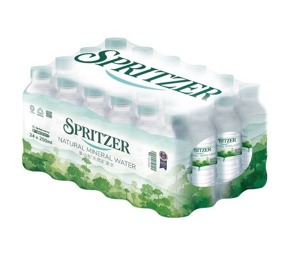 0.25L x 24 Spritzer Natural Mineral Water - Icon - Shrink Wrap | Lazada