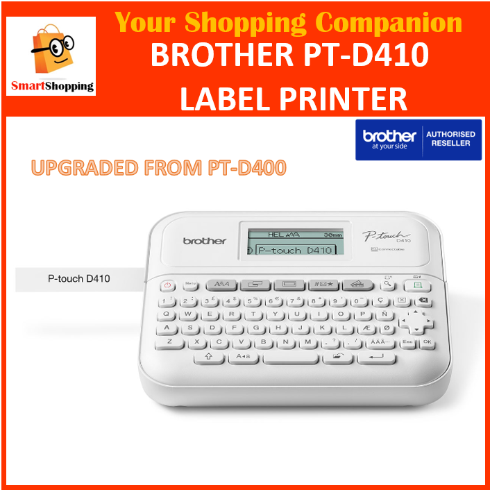 (Original) Brother PT-D410 Desktop PC Connectable Label Printer Home ...