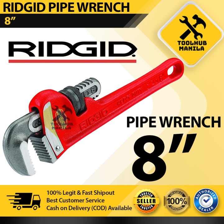 (100% ORIGINAL) Ridgid Pipe Wrench 8" | Lazada PH