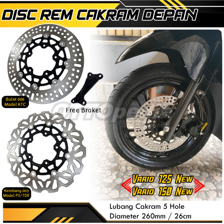 Disc Piringan Rem Cakram Depan Lebar 260mm Vario 125/ Vario 150 New ...