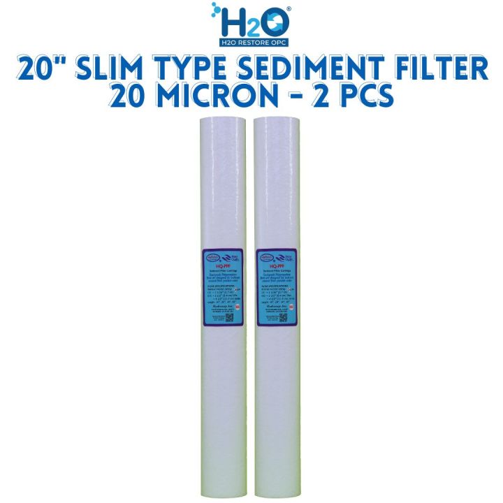 Hydrosep Sediment Filter 20 Microns 20" x 2.5" For Filtration of Dirt ...