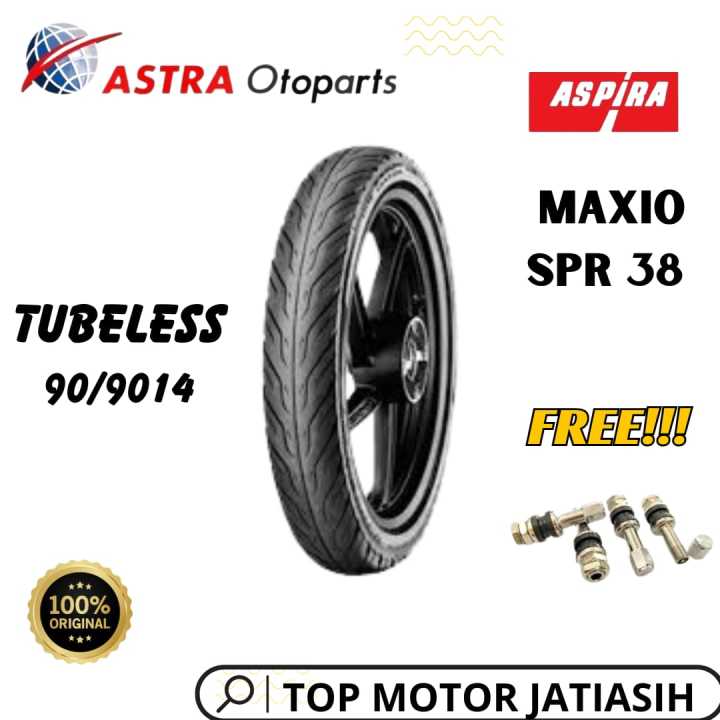 Ban Luar TUBELESS ASTRA Aspira Maxio SPR 38 TL 90/90-14 Motor Ring 14 | Lazada Indonesia
