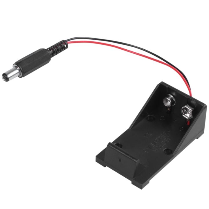 9V Volt Battery Holder Box Case Plug 5.5X2.1 for Arduino Breadboard ...