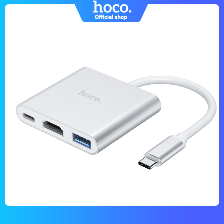 HOCO Multiport Adapter Type-C 3.1 to USB3.0 + Compatible with HDMI ...