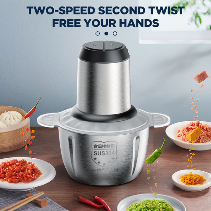 Dreepor 2L/3L/5L Meat Grinder Electric Food Processor Food Grinder Multifunction Blender Meat ...