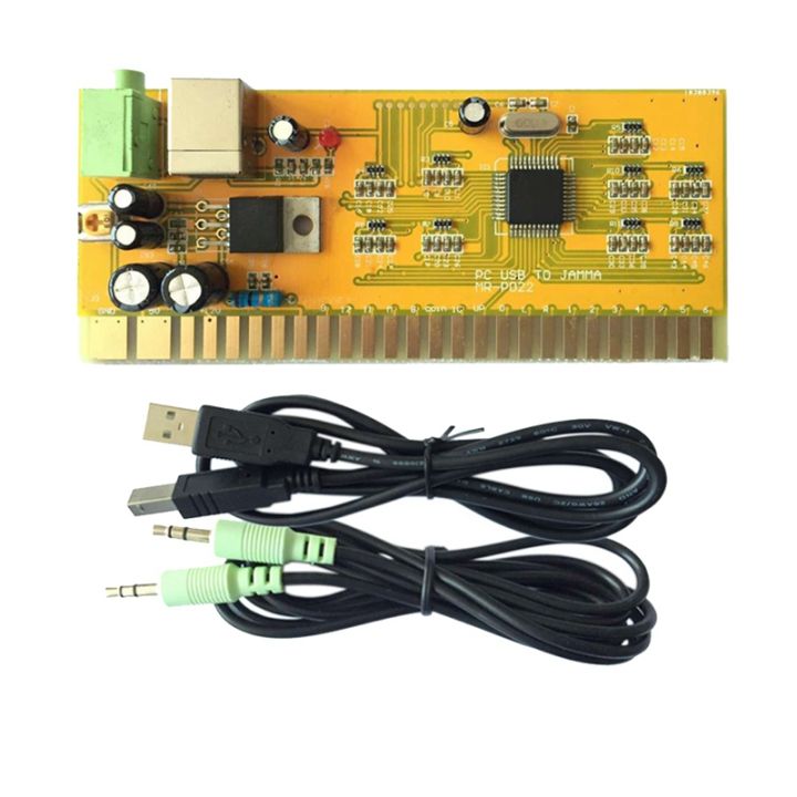 (BXNZ) Pc Usb 28pin to Jamma Converter Board Audio Video Arcade Games ...