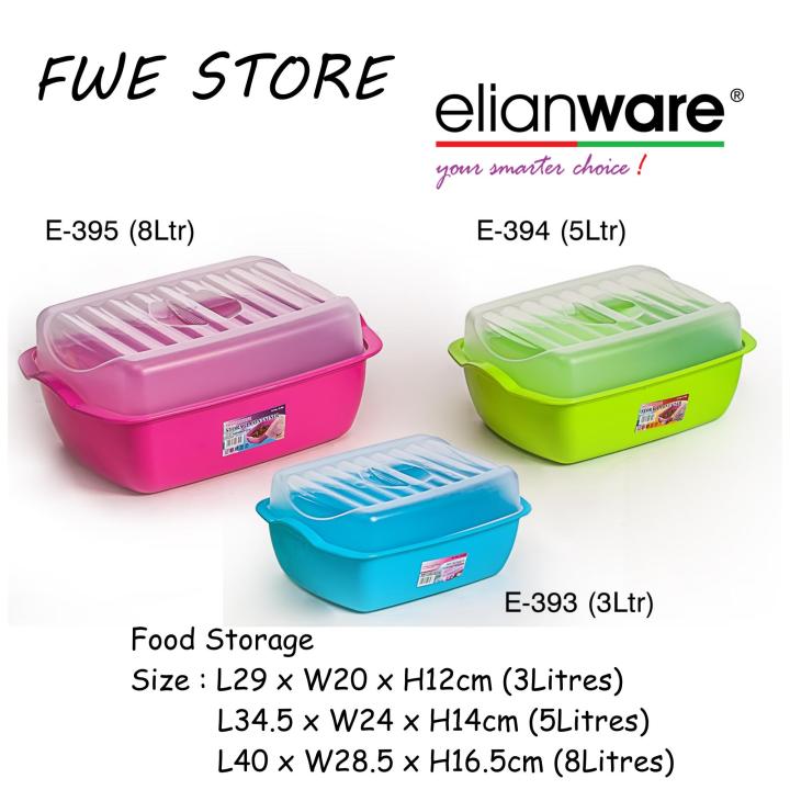 Elianware Food Storage / Food Keeper / Food Pan (3 Litres / 5 Litres ...