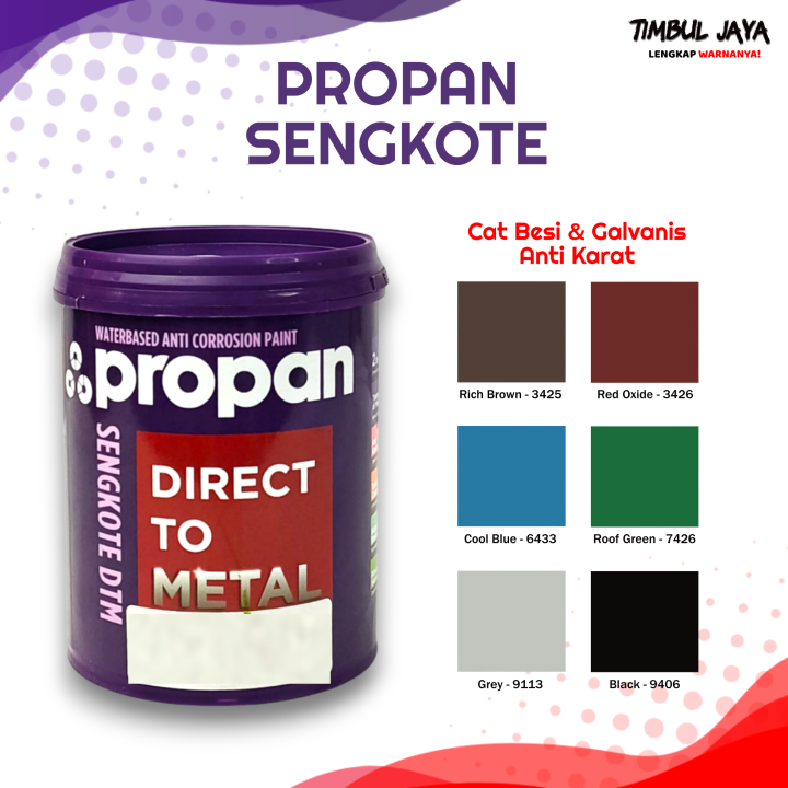 Cat Propan Sengkote 1kg / Cat Besi Anti karat / Cat Galvanis Anti Karat ...