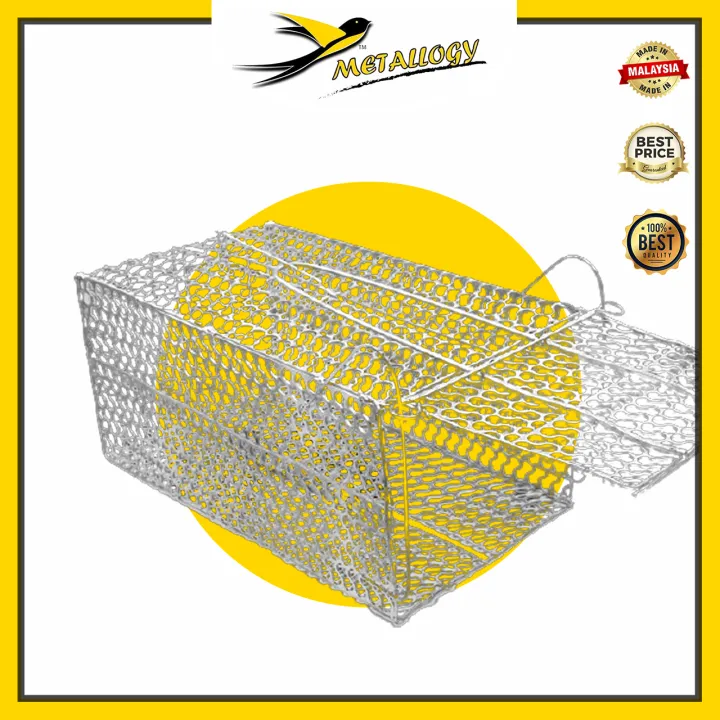 Metallogy Cat Weasel Squirrel Trap Cage L35.6 x W20.3 x H17.8 Cm/ Snap ...