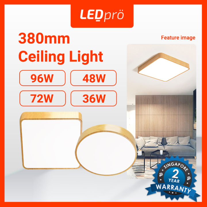 LED PRO LED Ceiling Light 380MM 48W/72W/96W Tri-tone Ceiling light with ...