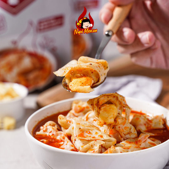 Pangsit Tulang Rangu Nyai Mercon VIRAL Keju Baso Full Mozarella lumer ...