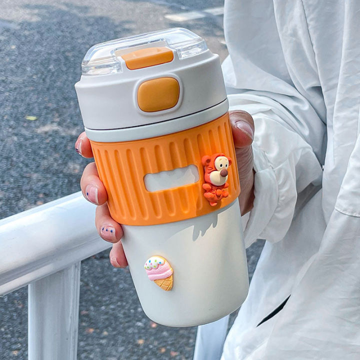 Ceramic liner insulation cup female student coffee cup accompanying cup ...