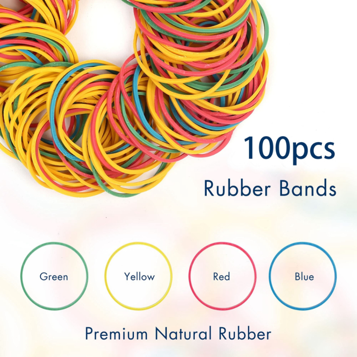 Rubber Band / Goma / Lastiko Rubber Bands Assorted Color Goma 100g ...