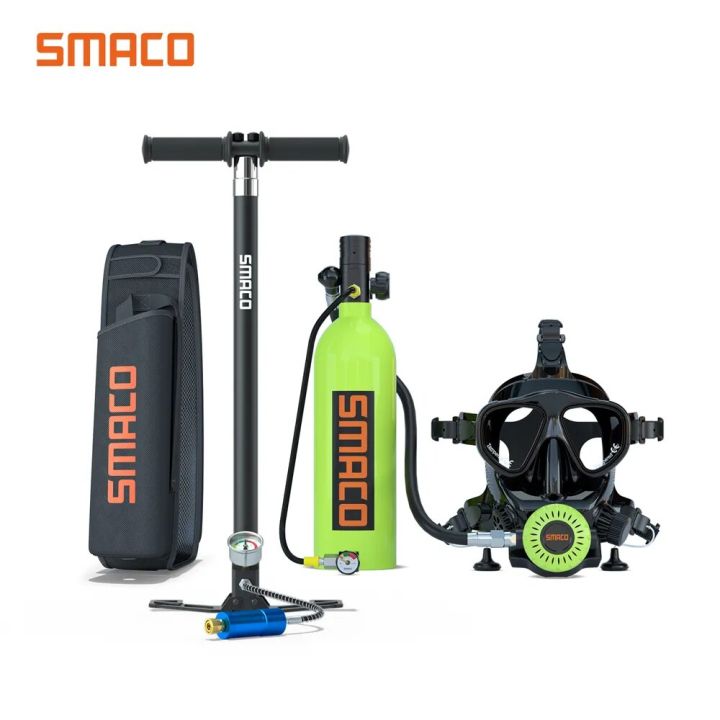 SMACO S400 Scuba Diving Equipment Snorkel Diving Oxygen Tank Cylinder Underwater Breathing ...