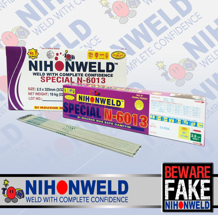 Nihonweld electrode (Welding Rod) N-6013 High cellulose with iron ...