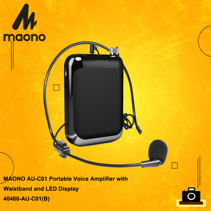 MAONO AU-C01 Portable Voice Amplifier with Waistband and LED Display | Lazada