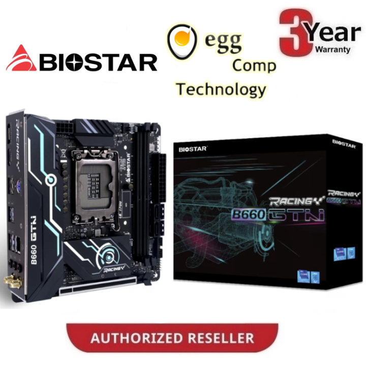BIOSTAR B660GTN Ver. 5.x mITX Motherboard SOCKET LGA 1700 B660 | Lazada
