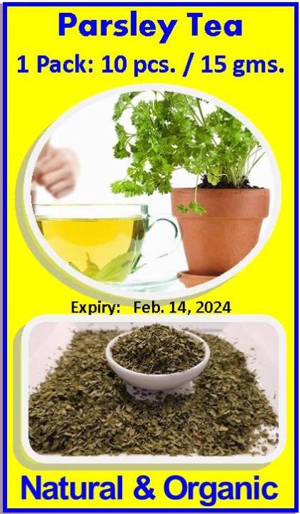 Parsley Tea Natural and Organic, Boosts our Health! 2 Packs (in 20 ...